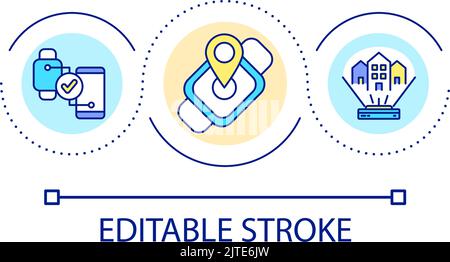 Devices synchronization loop concept icon Stock Vector Image & Art - Alamy