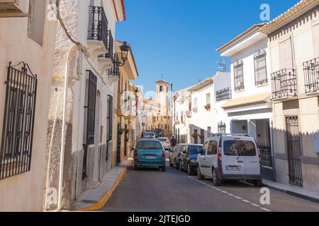 Narrow Street in Partaloa a Small Town in the Almanzora Valley, Almeria ...