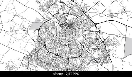 Urban vector city map of Lexington, Kentucky , United States of America ...