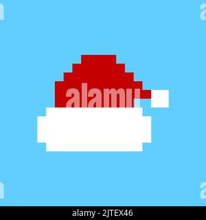 celebration party hat game pixel art vector illustration Stock Vector ...