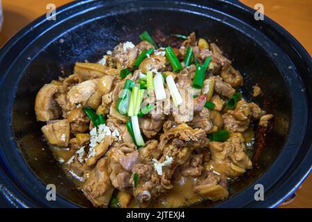 A delicious Cantonese dish, Kee Kee Sand Ginger Chicken Casserole Stock ...