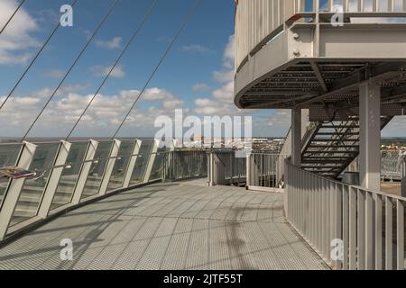 view of the harbor worlds maritime district of Bremerhaven, Germany ...