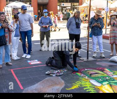 Italian Street Art at the Palo Alto Festival of the Arts Stock Photo ...