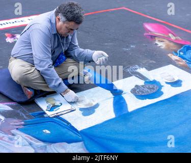 Italian Street Art at the Palo Alto Festival of the Arts Stock Photo ...