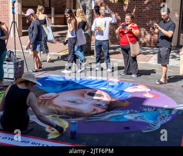 Italian Street Art at the Palo Alto Festival of the Arts Stock Photo ...