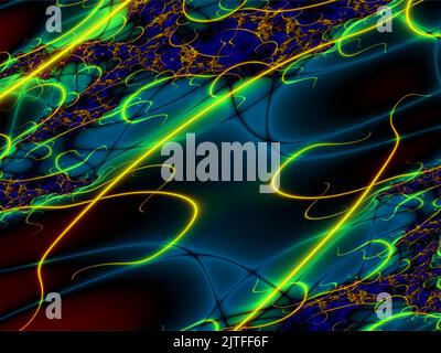 abstract color background with luminous lines Stock Photo - Alamy