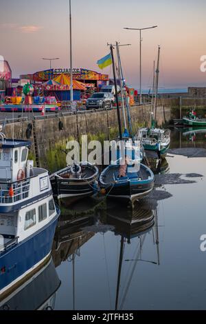 Anstruther Harbour at night, Fife, Scotland, UK Stock Photo - Alamy