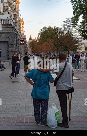 August 30, 2022, Kiev/Kiiv city, Kiev/Kiiv city, Ukraine: a disabled ...