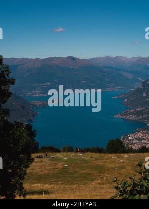 como lake panorama from the corni di canzo Stock Photo - Alamy