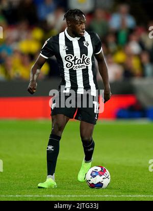 Watford's Hassane Kamara in action during the Sky Bet Championship ...