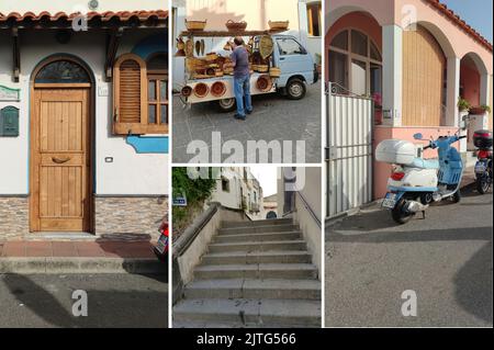 The beautiful town of Forio municipality of the island of Ischia, one ...