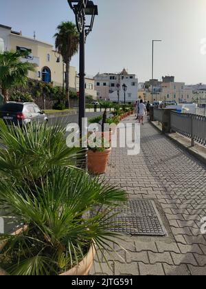 The beautiful town of Forio municipality of the island of Ischia, one ...