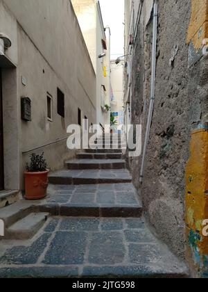 The beautiful town of Forio municipality of the island of Ischia, one ...