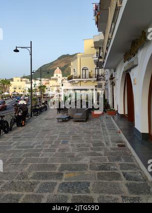 The beautiful town of Forio municipality of the island of Ischia, one ...