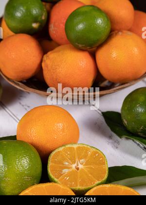 Rangpur, Citrus × limonia or Citrus reticulata × medica, sometimes ...