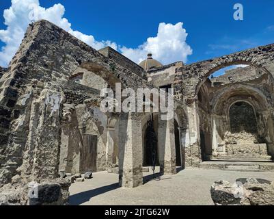 Remains of the temple of the sun inside the Aragonese castle of Ischia ...