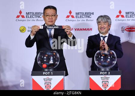 ASEAN Football Federation (AFF) President Gen Khiev Sameth conducts the ...