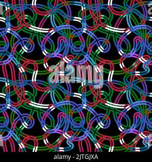 Kids cartoon ribbons seamless festive pattern for gifts box and ...