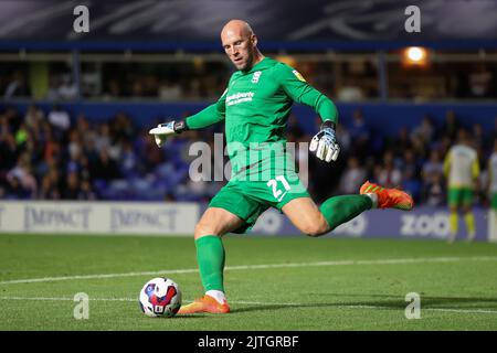 John Ruddy #21 of Birmingham City during the Sky Bet Championship match ...