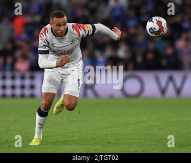 Carlton Morris #9 of Luton Town scores to make it 0-2 and celebrates ...