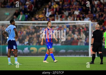 Ivan Toney #17 of Brentford speaks with Referee Peter Banks during the ...