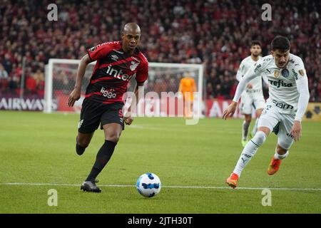 Curitiba, Brazil. 30th Aug, 2022. Vitor Roque during Athletico x ...