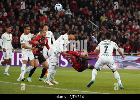 Curitiba, Brazil. 30th Aug, 2022. R. Veiga during Athletico x Palmeiras ...