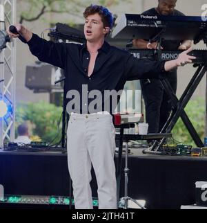 Charlie Puth performs on the NBC Today Show at Rockefeller Center in ...