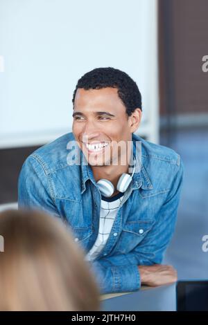 Young student in the classroom during pandemic Stock Photo - Alamy