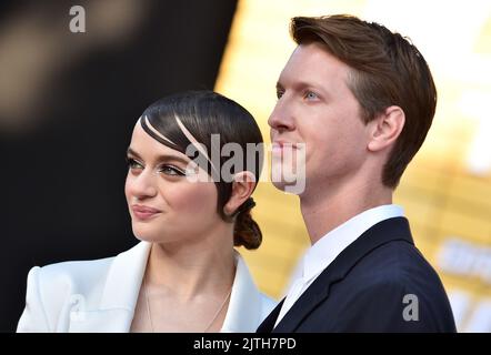 Joey King and Steven Piet arriving to the Los Angeles premiere of ...