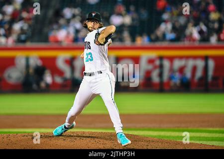 Arizona Diamondbacks pitcher Zac Gallen delivers in the second inning ...