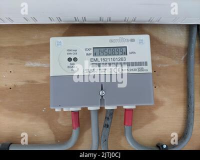 Electrical Supply and Distribution units showing meters and main ...
