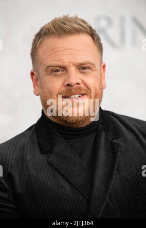 Owain Arthur attends the World premiere of "The Lord Of The Rings: The ...
