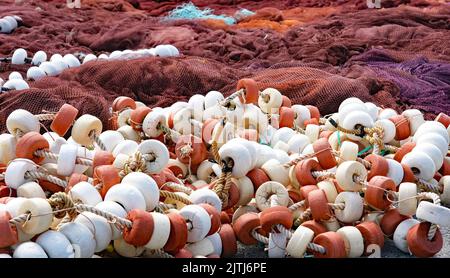 Nets and other fishing gear for bottoms Stock Photo - Alamy
