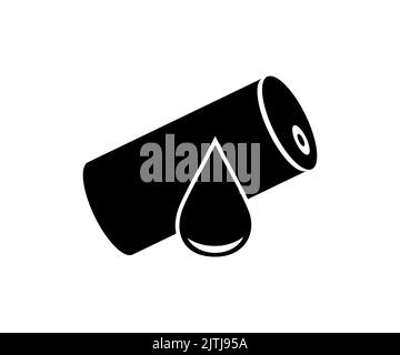 Oil drum container icon logo, vector sign symbol for design Stock ...