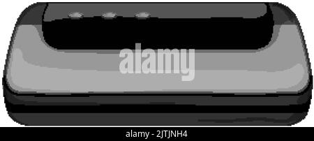 technology food vacuum sealer cartoon vector illustration Stock Vector ...