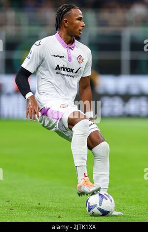 Emanuel Aiwu of US Cremonese in action during the Serie A 2022/23 ...