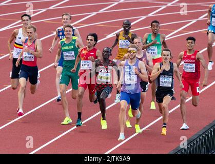 Matthew Ramsden, Mohamed Katir, Abel Kipsang and Josh Kerr competing in ...