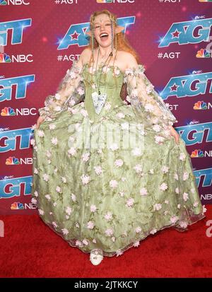 Freckled Zelda arriving to "America's Got Talent" season 17, Aug. 9 ...