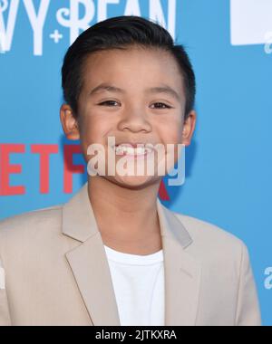 Roman Pesino arriving to Netflix’s ‘Ivy + Bean’ Premiere at Harmony Gold Theater on April 04 ...
