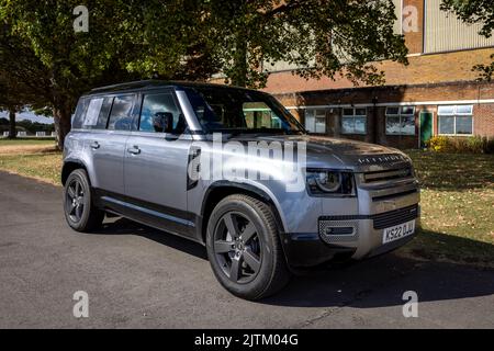 Land Rover Defender 110, 3-door (Side view Stock Photo - Alamy