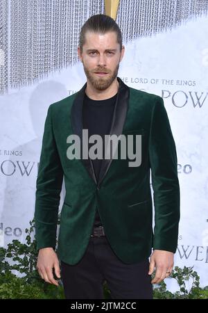 Luke Mitchell arriving to "The Lord of the Rings: The Rings of Power ...