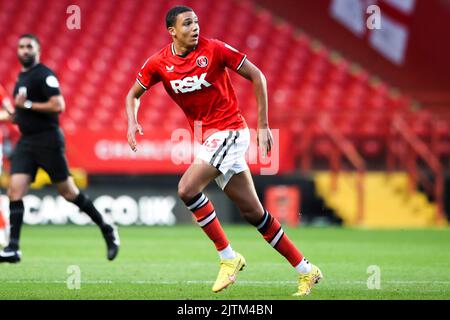 Miles Leaburn of Charlton Athletic during the Sky Bet League 1 match ...