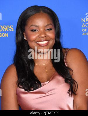 Domonique Burroughs arriving at the 49th Annual Daytime Emmy Awards ...