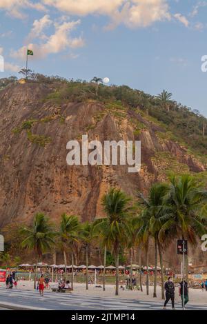 moonrise at Copacabana Beach in Rio de Janeiro Stock Photo - Alamy