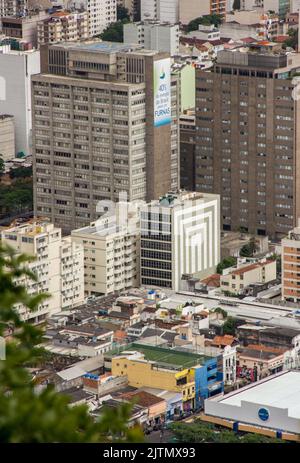 Aerial view of the Botafogo neighborhood in the south of the city of ...