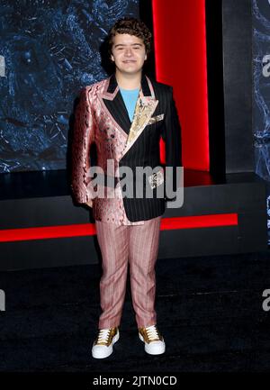 Gaten Matarazzo attending the season premiere of Netflix's Stranger ...