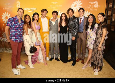 Lola Tung, Christopher Briney and Sean Kaufman attends the 'L'Ete Où Je Suis Devenue Jolie ...