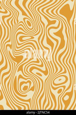 Retro Marble Background, Groovy 70s Wavy Pattern Stock Vector Image ...