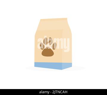 pet dish with paw Stock Vector Image & Art - Alamy